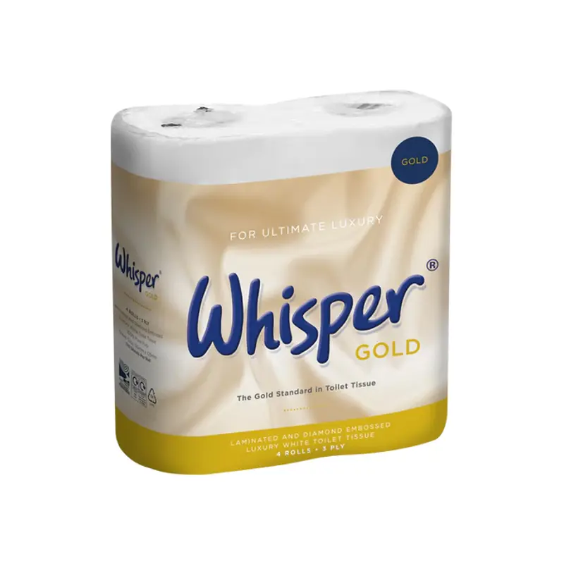 Whisper Gold Ultimate Luxury Toilet Rolls - 40 Rolls